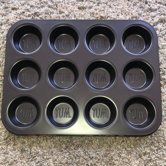 Rae Dunn | Kitchen | Rae Dunn Yum Metal Cupcake Pan | Poshmark